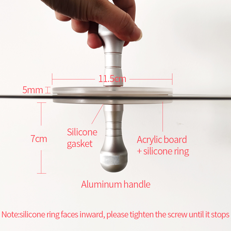 New Style LP Vinyl Record Cleaner Clamp Record Label Saver Protector ...